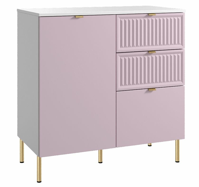 Комод , комод детский, белый/розовый, Спраут