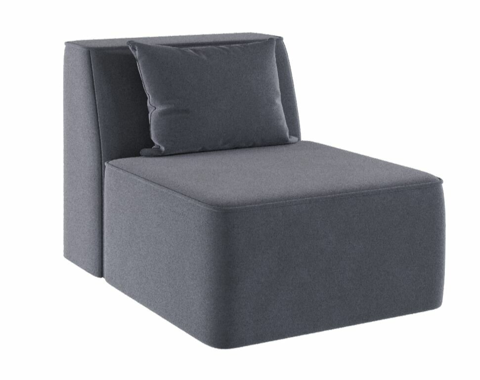 Диван Владимирская мебельная фабрика "Теодор", модульный, велюр искусственный, серый