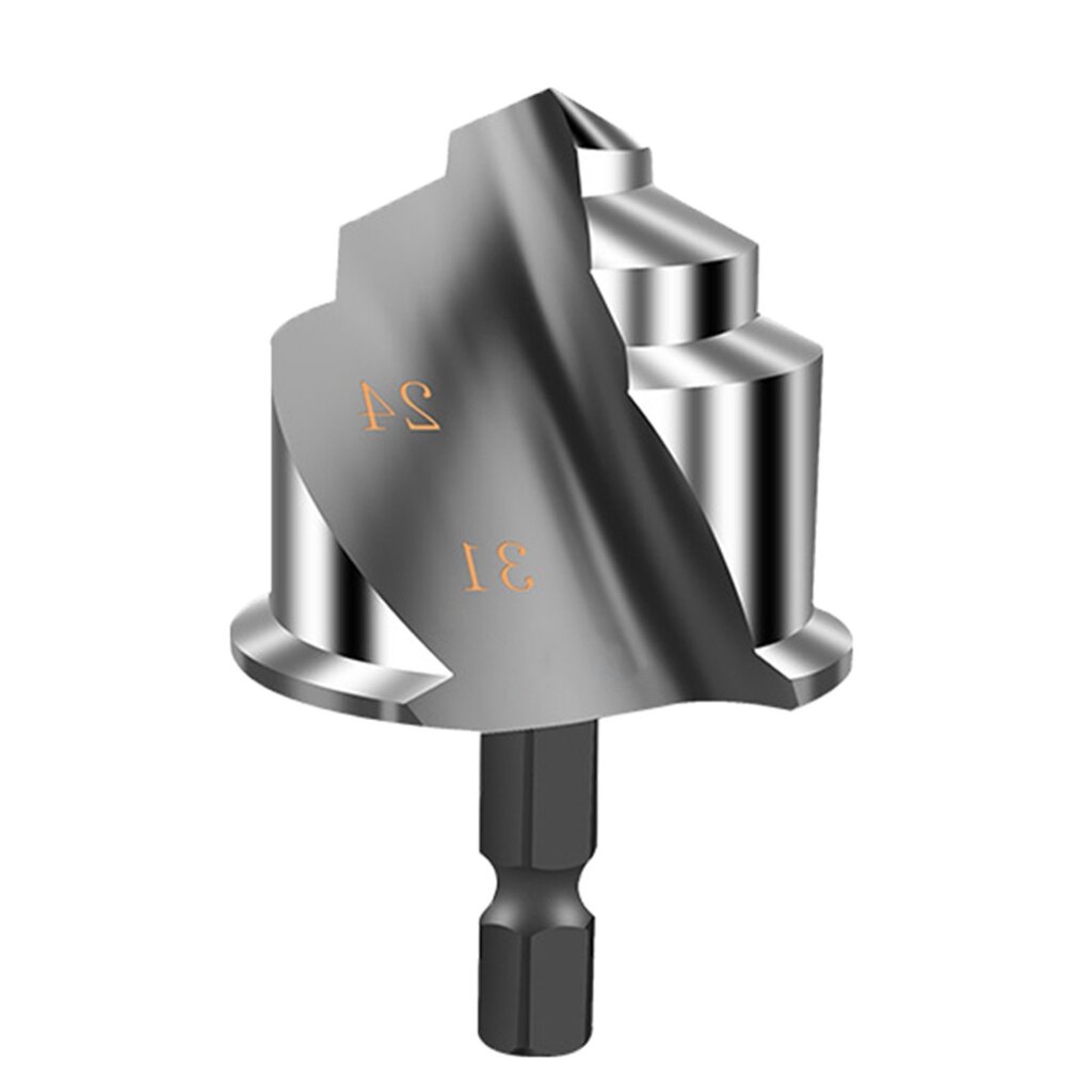 Ступенчатая буровая коронка С шестигранным хвостовиком Подходит Для Монтажа труб С Несколькими Диаметрами Режущей Кромки Долговечный Инструментальный стальной Материал