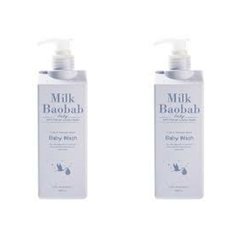 Гель MILK BAOBAB Baby для душа детский Milk Baobab Baby Wash, 500 ml, 2 штуки
