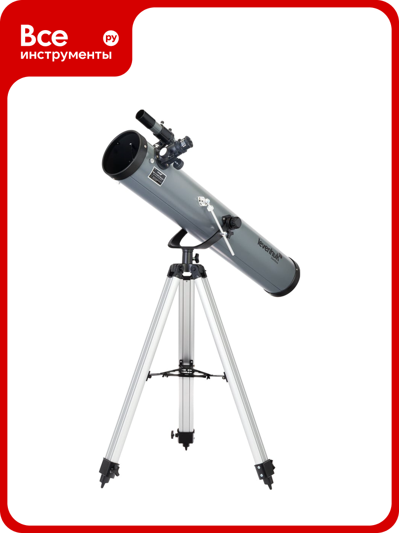 Телескоп Levenhuk Blitz 114 BASE 77103, начинающего астронома, рефлекторный, с искателем и окулярами