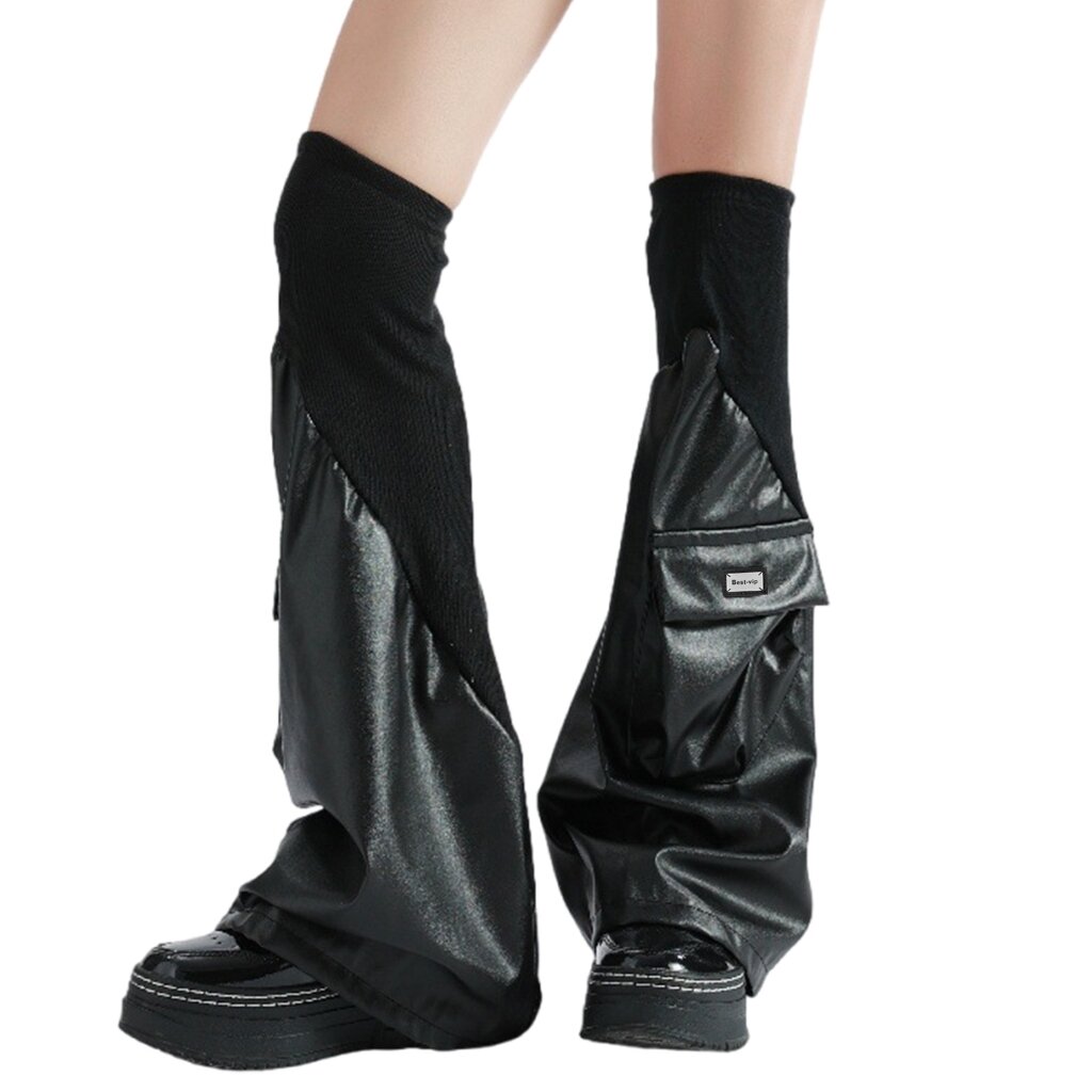 Простроченный чехол для ног из искусственной кожи с микророгом