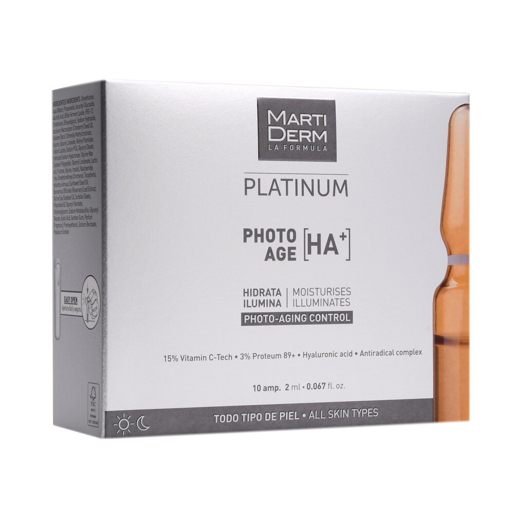 Martiderm platinum ампулы коррекция фотостарения гиалуроновая кислота+ 2 мл 10 шт.