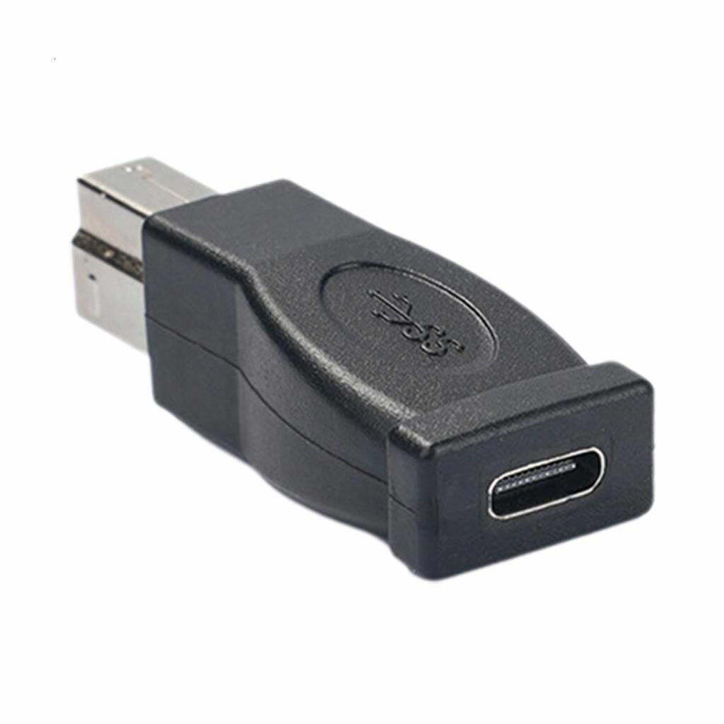 Адаптер для принтера Type C female to USB B male черный