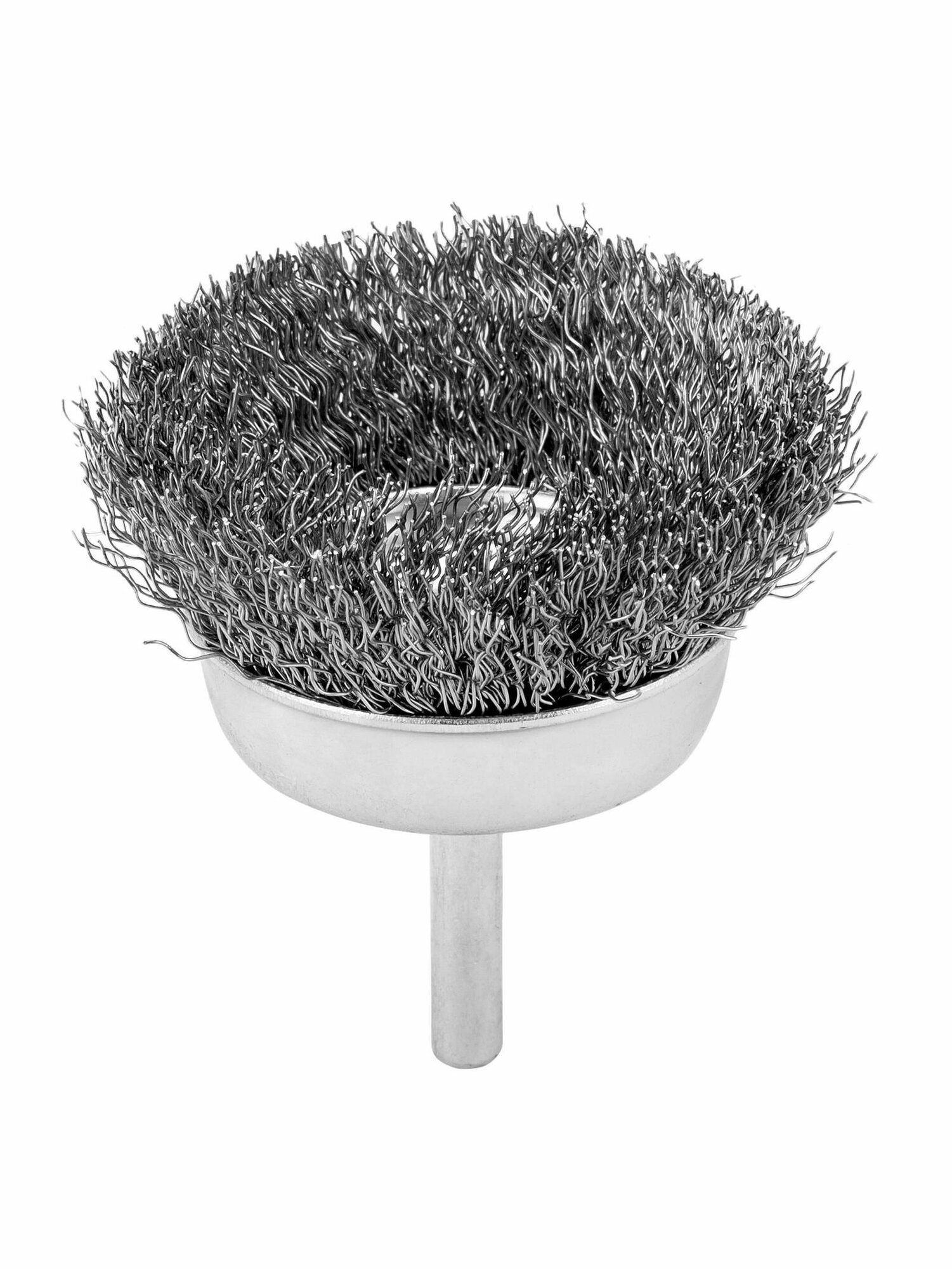 Щетка для дрели, 65 мм, "чашка" со шпилькой, витая проволока Сибртех 744777