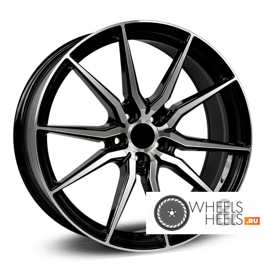 Диск автомобильный литой NEO 206FF 20x8.5 5x108 et35 dia65.1 Черный с полированной лицевой поверхностью