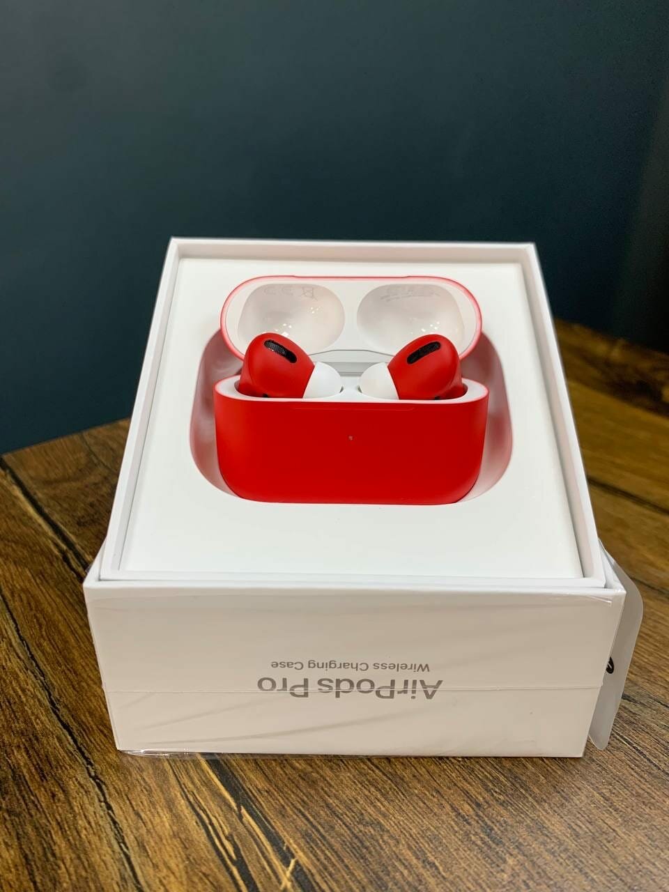Наушники AirPods Pro 2 Color Type-C (2023) Ярко-Красный матовый (Ral_2002)