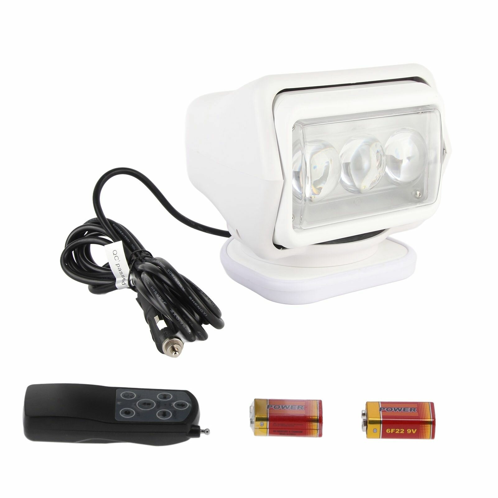 LED-прожектор с дистанционным управлением для судов и внедорожников, 60Вт, водонепроницаемость IP67, угол поворота 360