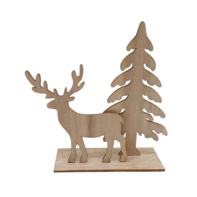 Скульптура оленя для новогоднего декора, - 4