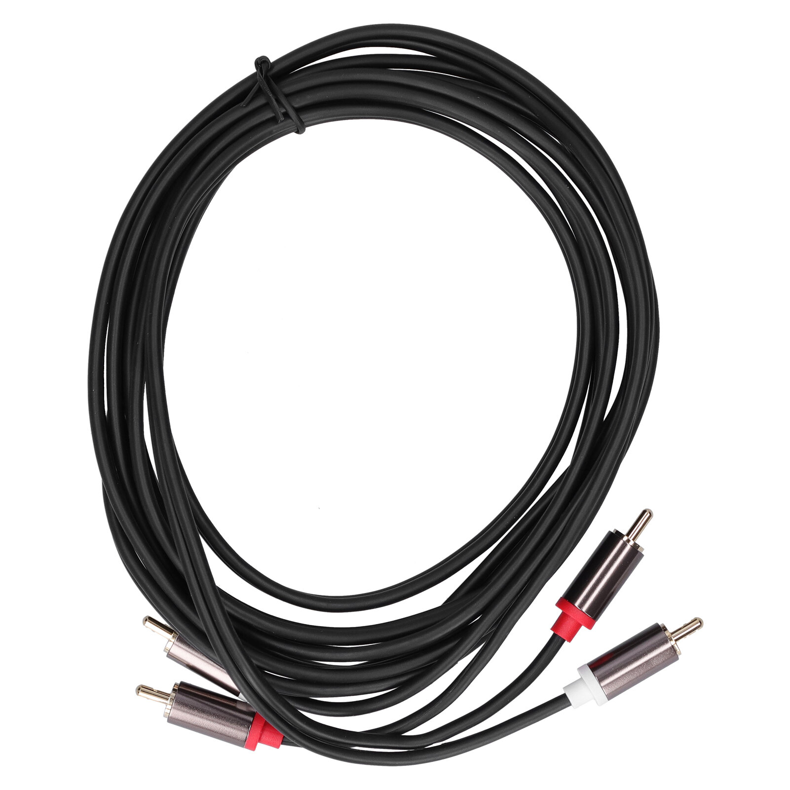 2RCA мужчины до 2RCA мужской аудиокабельный кабельный кабель с золотом двойной для RCA -шнура для телевизора до усилителя3m/9,8 фута