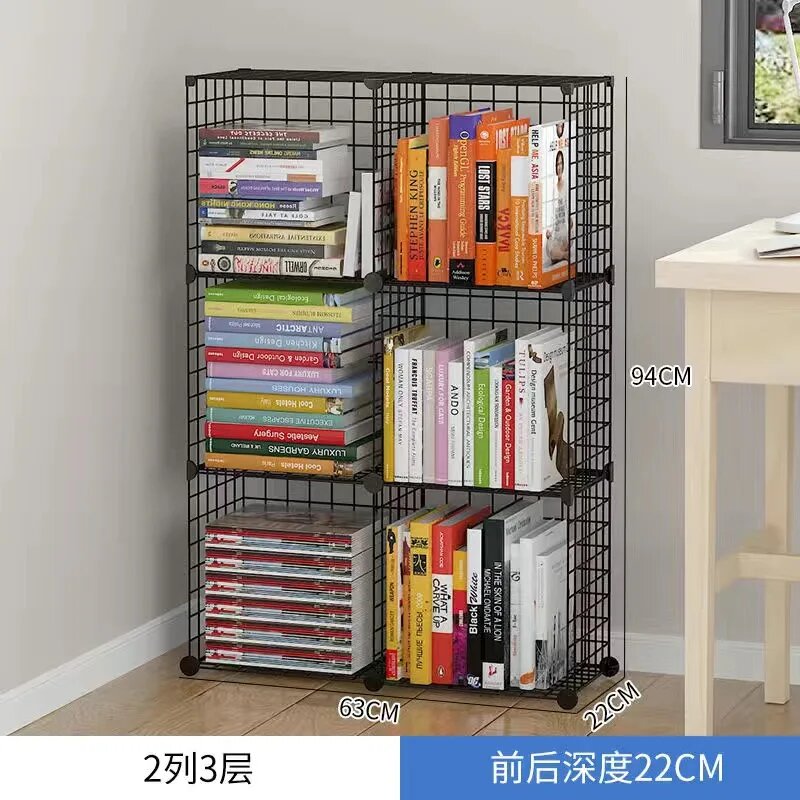 Металлические стеллажи-кубы для хранения, Синий