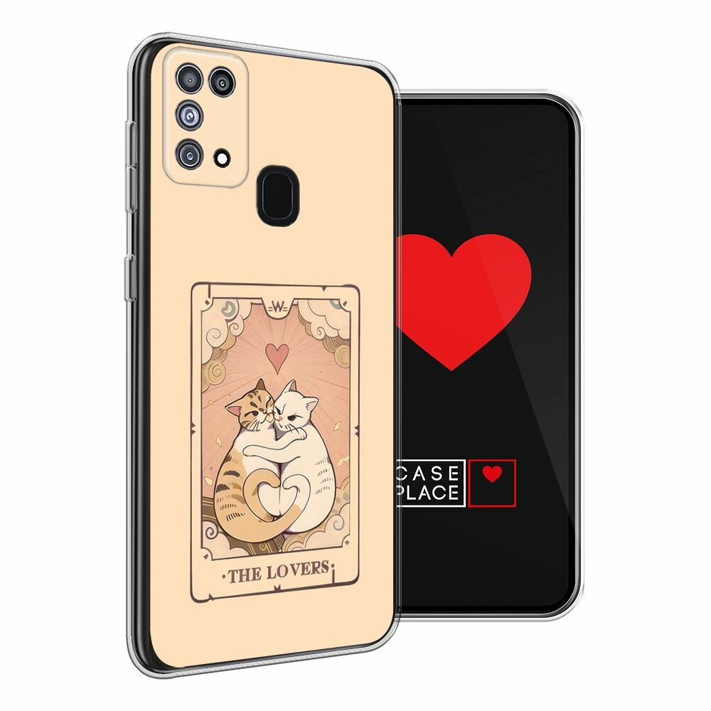 Чехол на Samsung Galaxy M31 / Самсунг Галакси М31 с принтом "The lovers cats 1 - 14 февраля" — фото 1