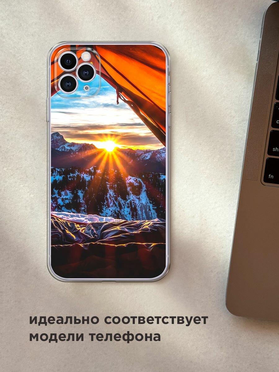 Чехол на Apple iPhone 11 Pro / Айфон 11 Про с принтом "Горы 7" — фото 1