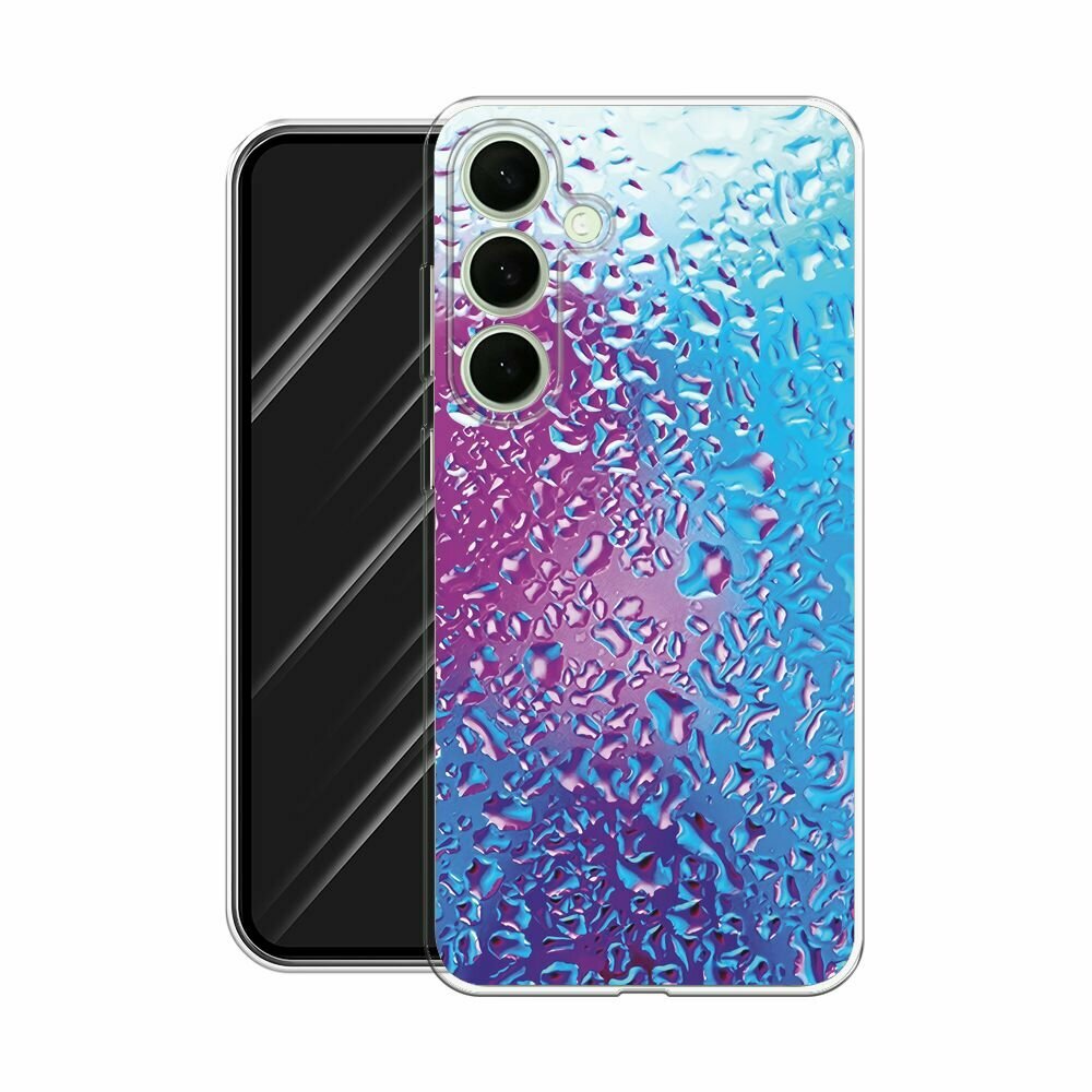 Чехол на Samsung Galaxy S25 Plus / Самсунг S25 Плюс с принтом "Капли на стекле" — фото 1