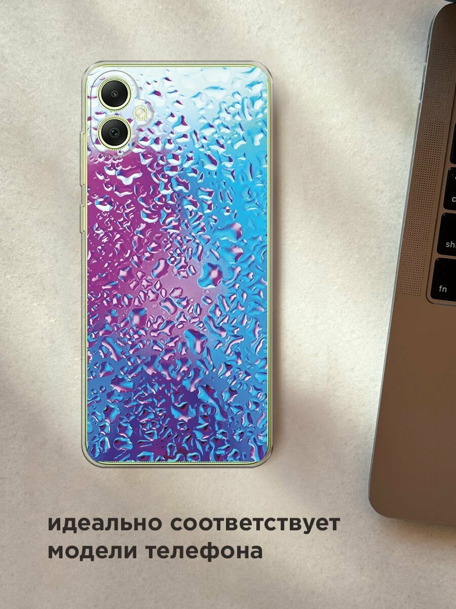 Чехол на Samsung Galaxy A05 / Самсунг Галакси A05 с принтом "Капли на стекле" — фото 1