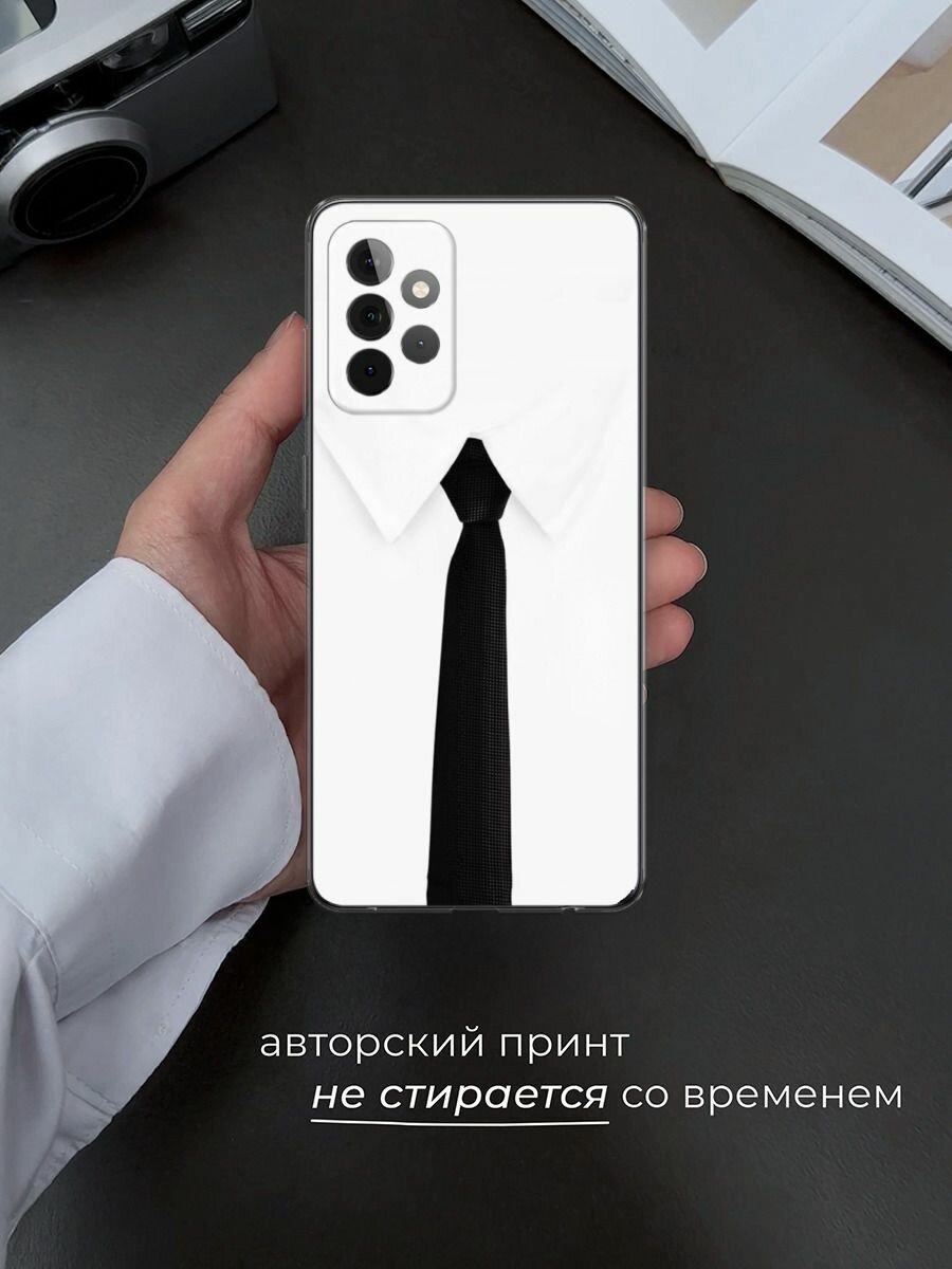 Чехол на Samsung Galaxy A72 / Самсунг Галакси А72 с принтом "Галстук" — фото 1