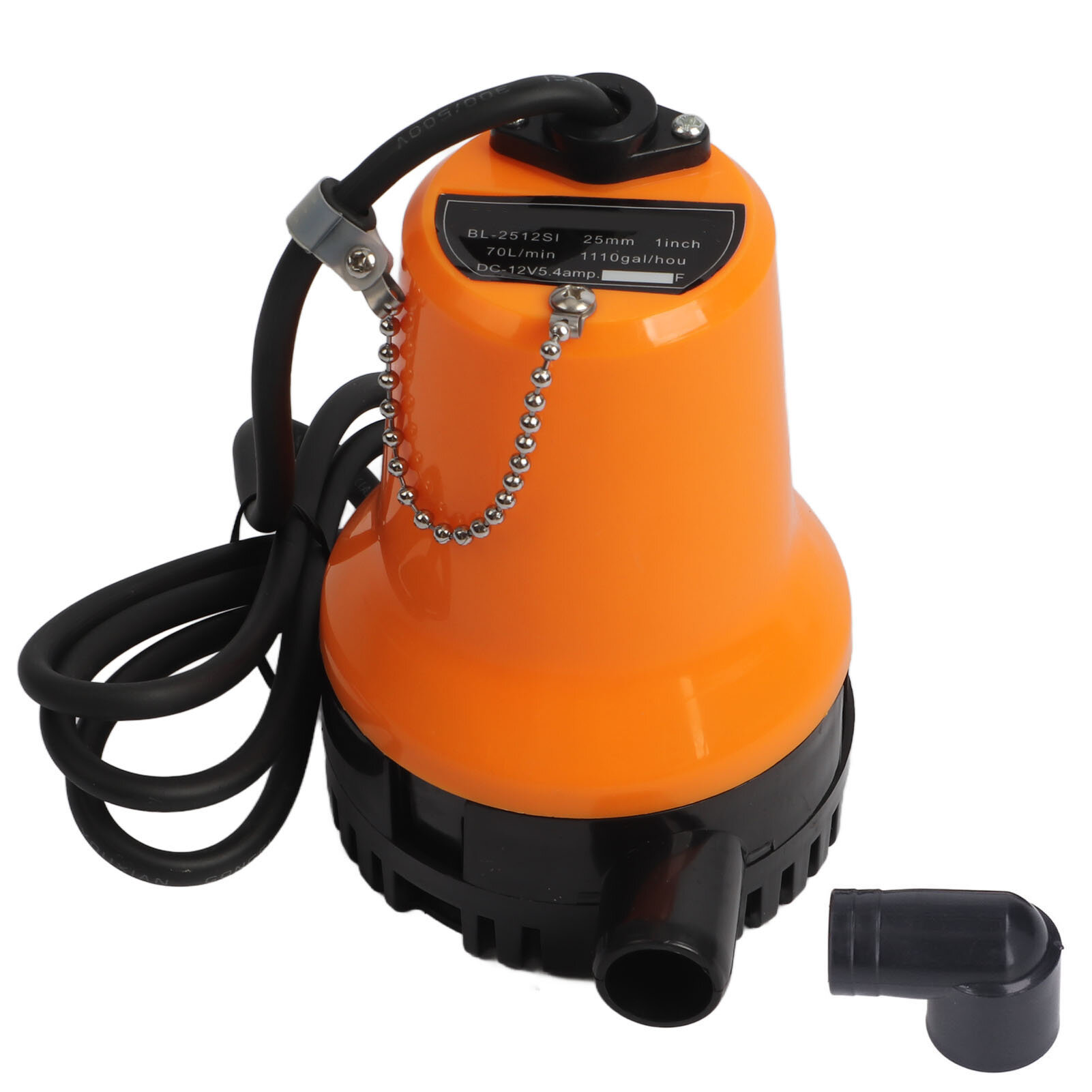 Электрический трюмный насос 45 Вт высокий подъемник 25 мм калибр с низким уровнем шума Морской погружение водяного насоса насос лодки лодки насос