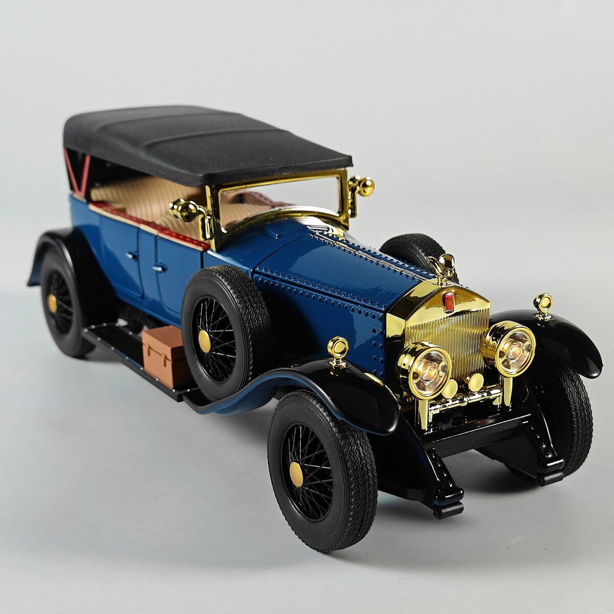 Коллекционирование автомобилей Роллс-Ройс Фантом I Кабриолет (1925-1931), Детские игрушечные модели автомобилей 1:24 Rolls Royce Phantom I 1925 Luxury classic retro, Модель сплава, Со звуком и светом