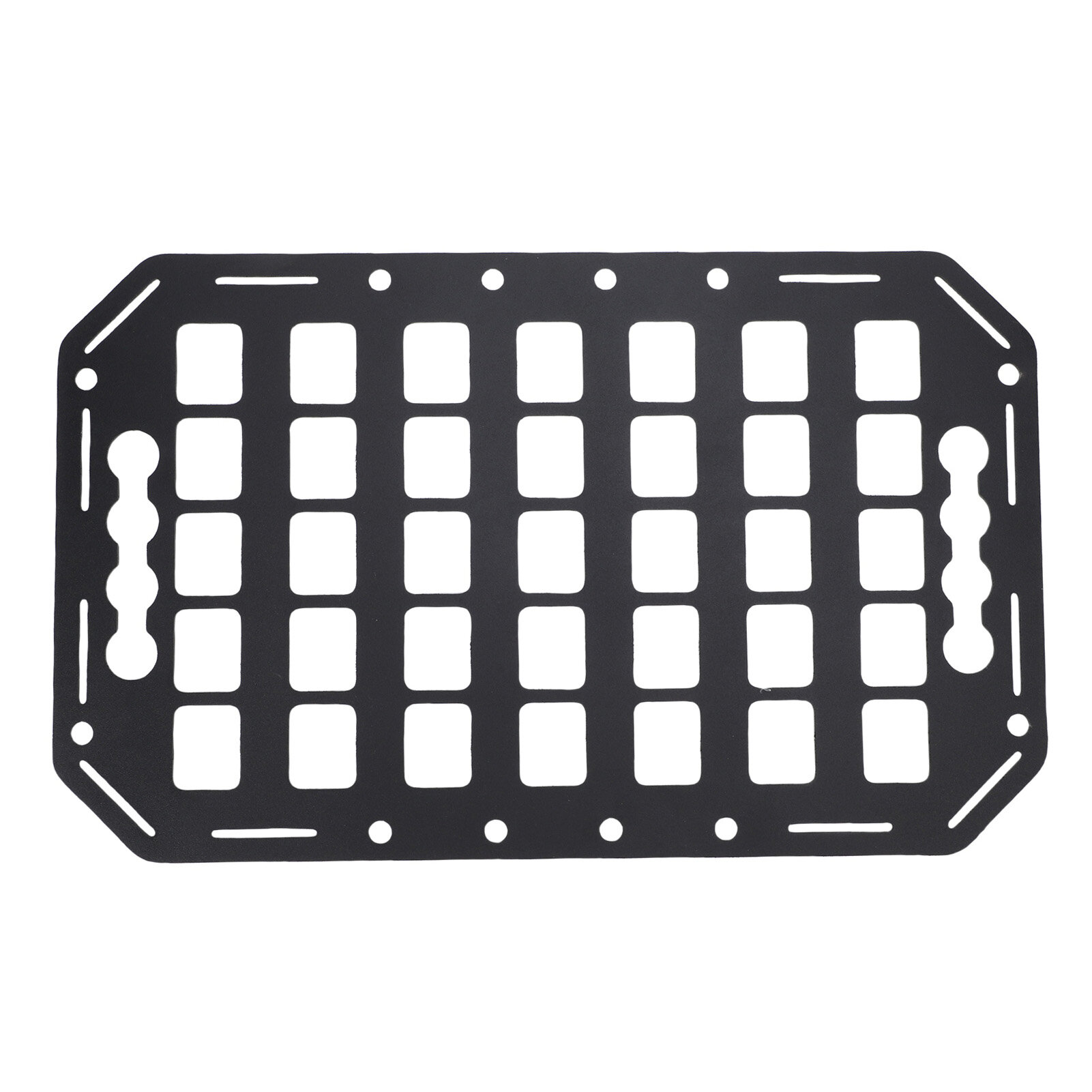 Стойка для панели Molle для грузовика, 15x9,25x0,08 дюйма, алюминиевая, с L-образным гусеничным инструментом, панель Molle для хранения грузов для автомобилей, внедорожников, пикапов, автодомов