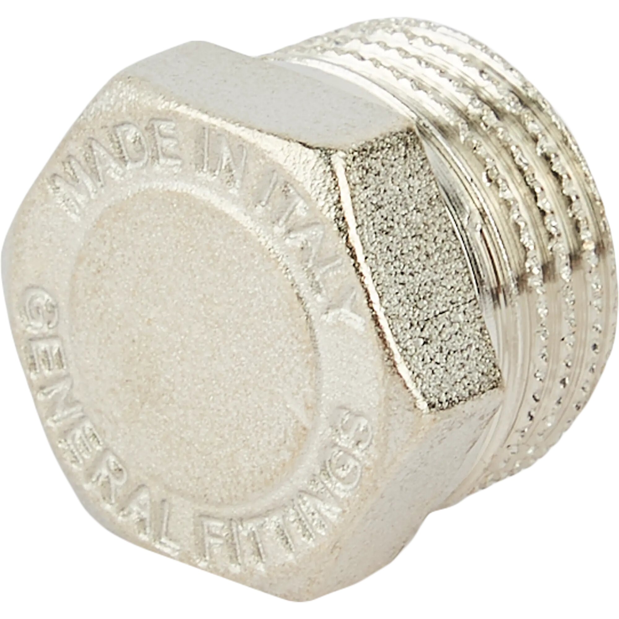 Stout 1/2 НР заглушка никелированная латунь для труб наружной резьбы в сантехнике