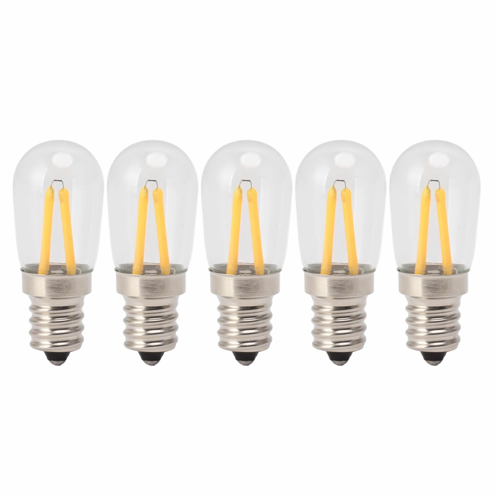 5 шт, лампа для холодильника, низкотемпературная, низкое энергопотребление, E12, светодиодная лампа для холодильника, 120 В, теплый свет