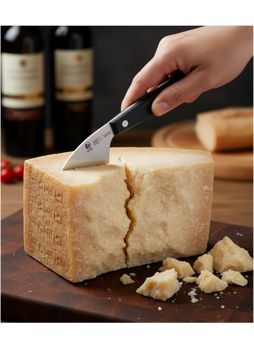Нож для пармезана 60/160 мм. TEСHNIС Icel, черный, нержавеющая сталь