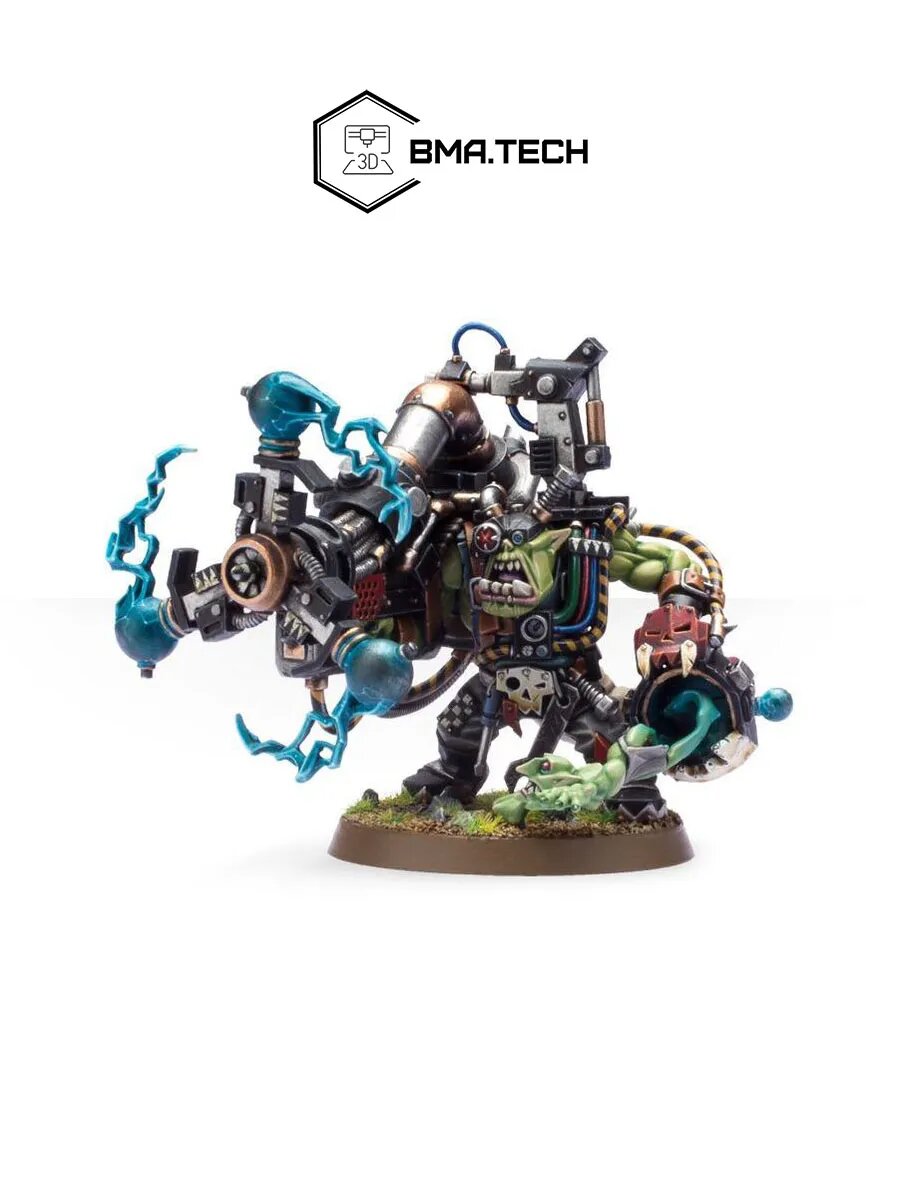 Миниатюра Warhammer 40000 - Big Mek with Shokk Attack Gun