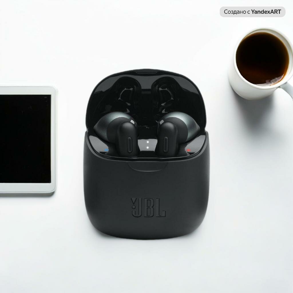 Наушники JBL "Tune 225", TWS, bluetooth v5.0, черные, внутриканальные