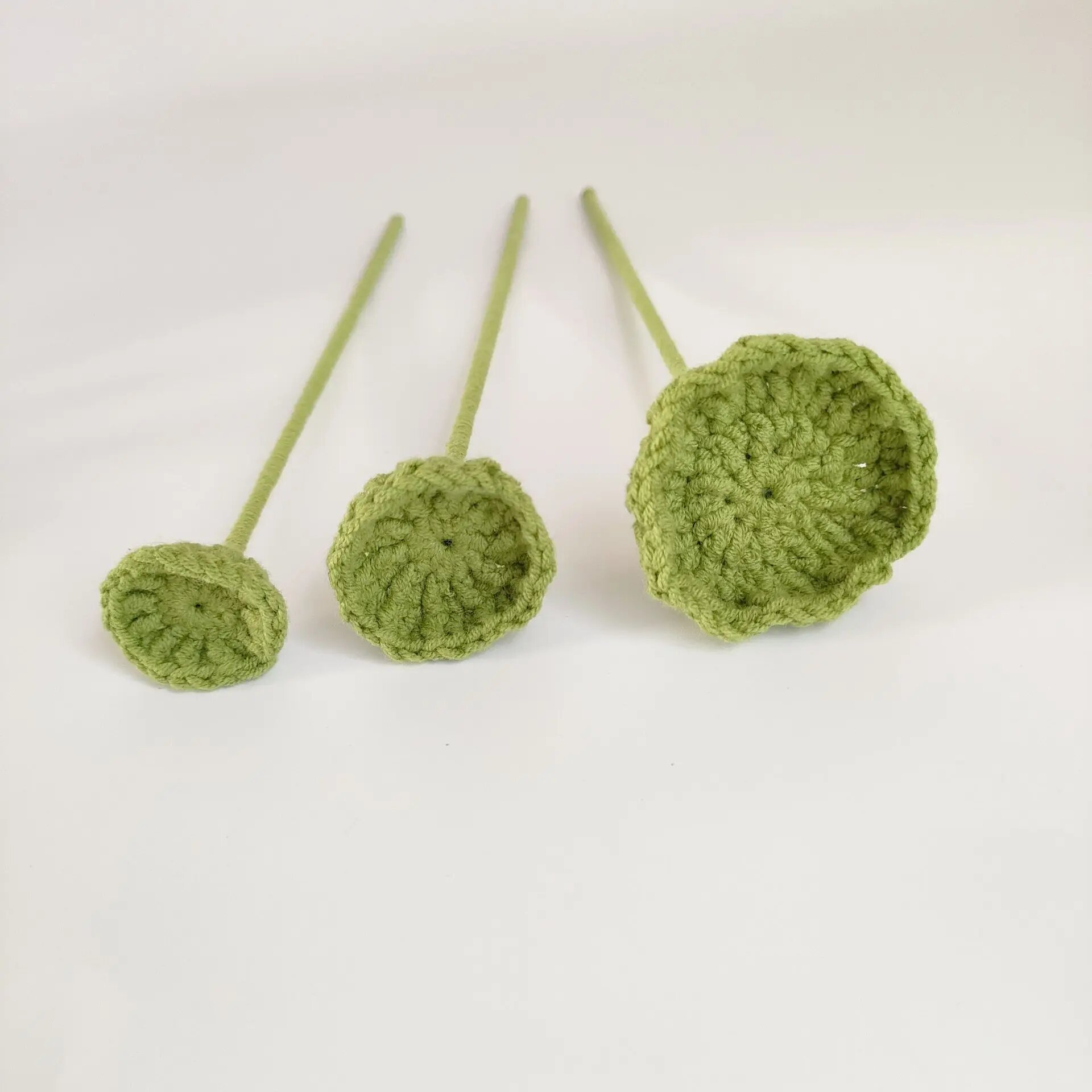 Цветок лотоса, вязаный крючком, креативные вязаные цветы, букет цветов ручной работы, домашний декор