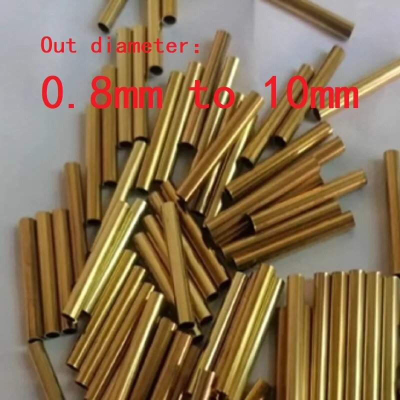 Латунные трубы 9.5x1mm, Length 300mm 1pc