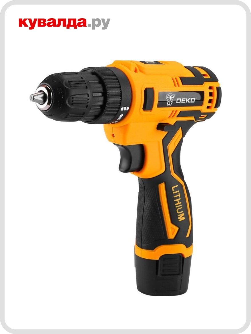 Дрель-шуруповерт аккумуляторная DEKO Banger 12V SET 1 (063-4129)