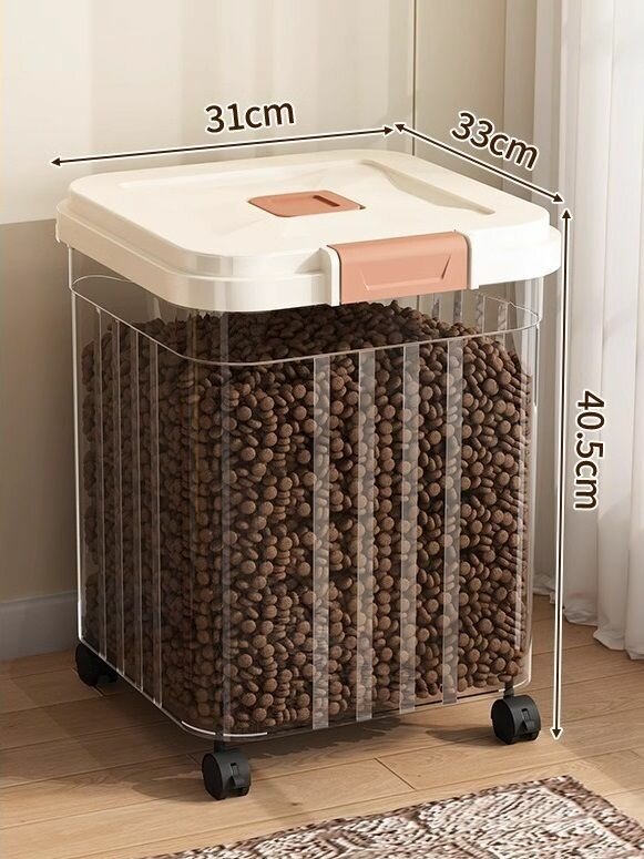 Герметичный контейнер для хранения сухого корма для животных удобный контейнер для корма кошек и собак