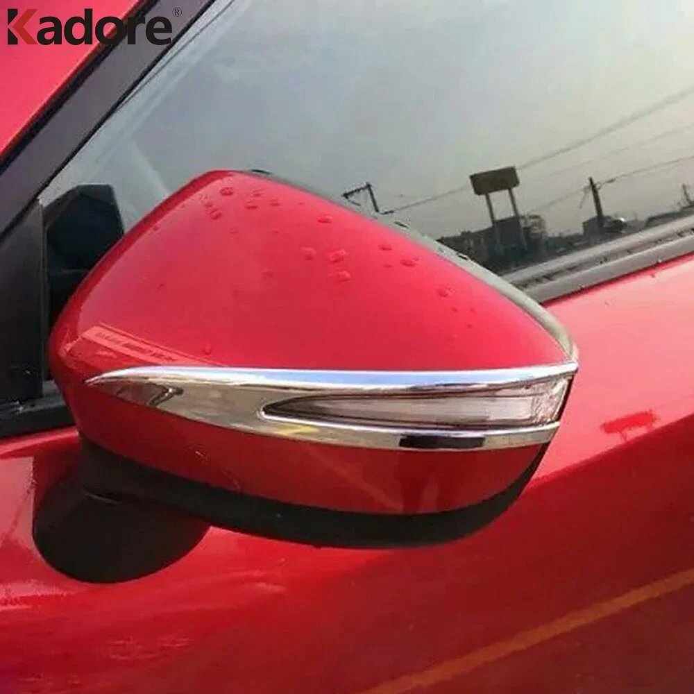 Накладка для зеркала заднего вида для Mazda CX5 CX-5 2015 2016 CX3 CX-3 2015-2021, хромированные Автомобильные Боковые зеркала, молдинговые полосы, аксессуары