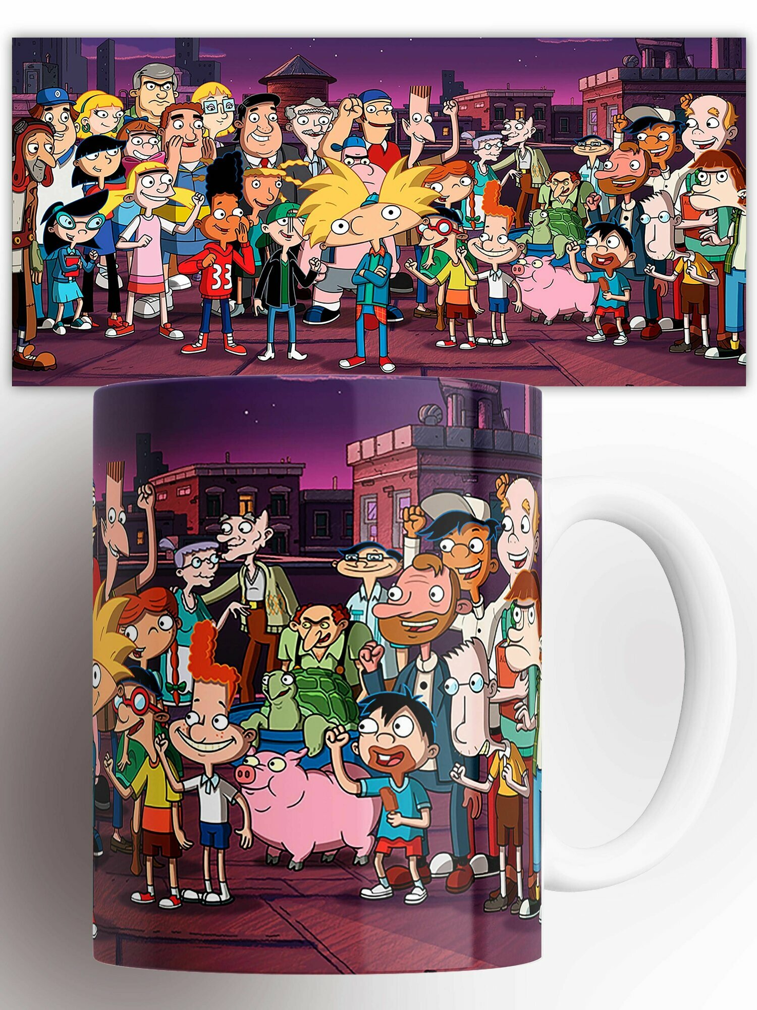 Кружка с принтом Эй, Арнольд! Hey Arnold!