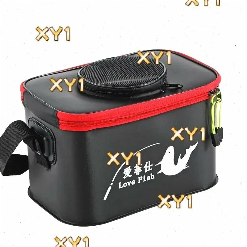 KNOW EASY-Каны рыболовные для рыбы / Сумка для рыбалки / Ведро для хранения улова 30 см Черный, Грузоподъемность 100 кг, Утолщенный EVA, разборное ведро для рыбы