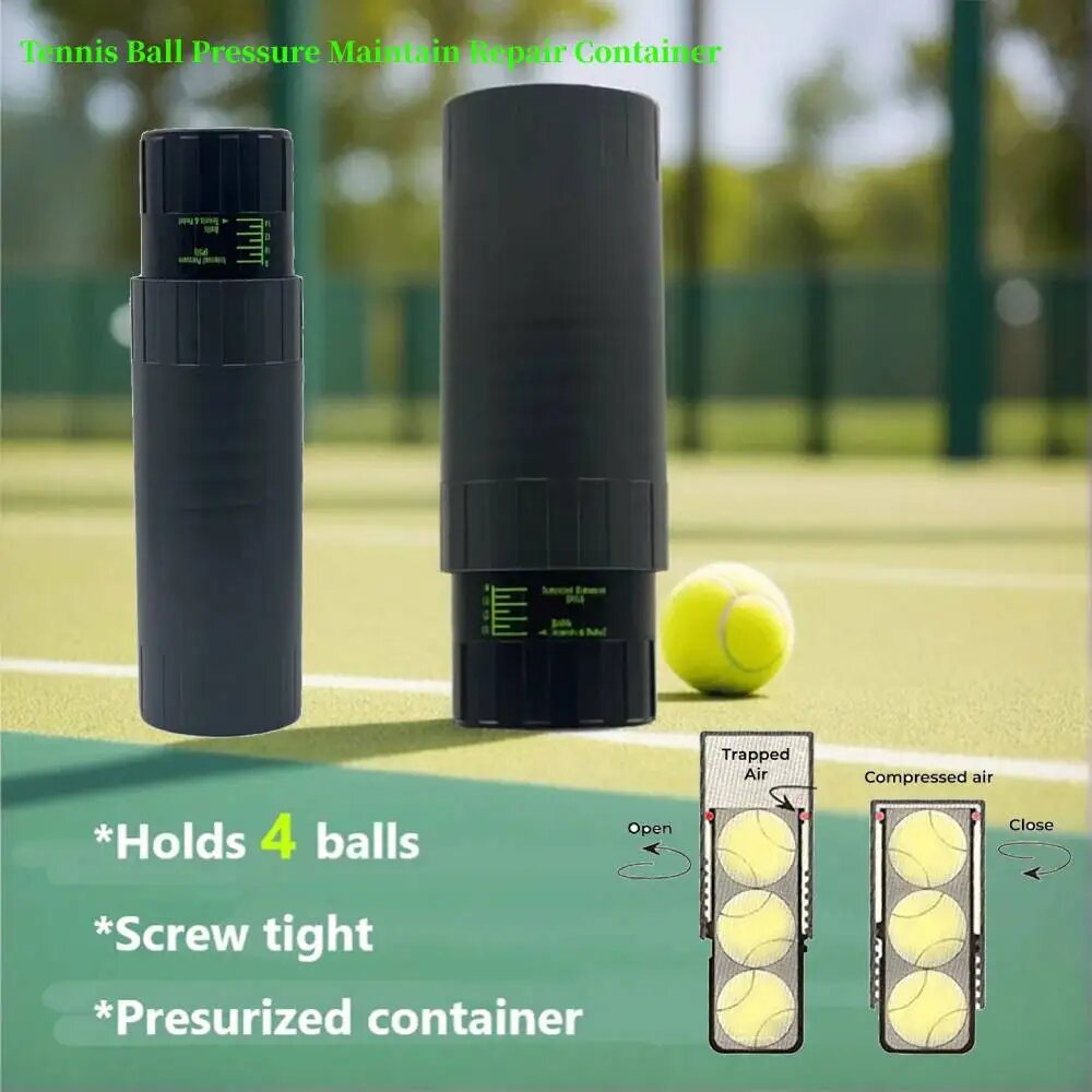 LUCKSTONE Tennis Ball Pressure Maintain Repair Container
