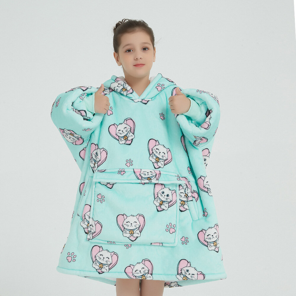 Детское одеяло с капюшоном, Длина одежды 75 см