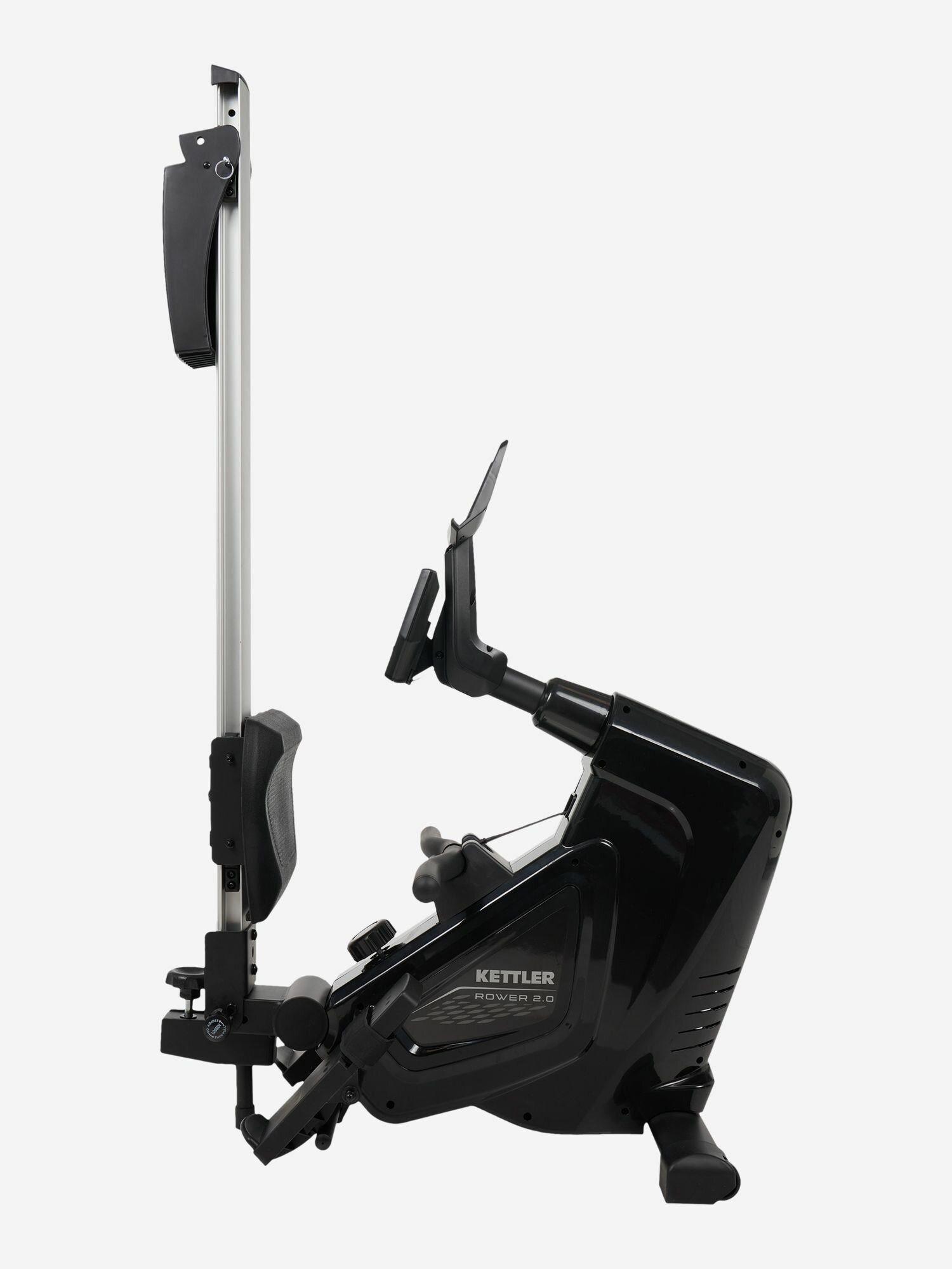 Гребной тренажёр KETTLER "Rower 2.0", напольное крепление, чёрный