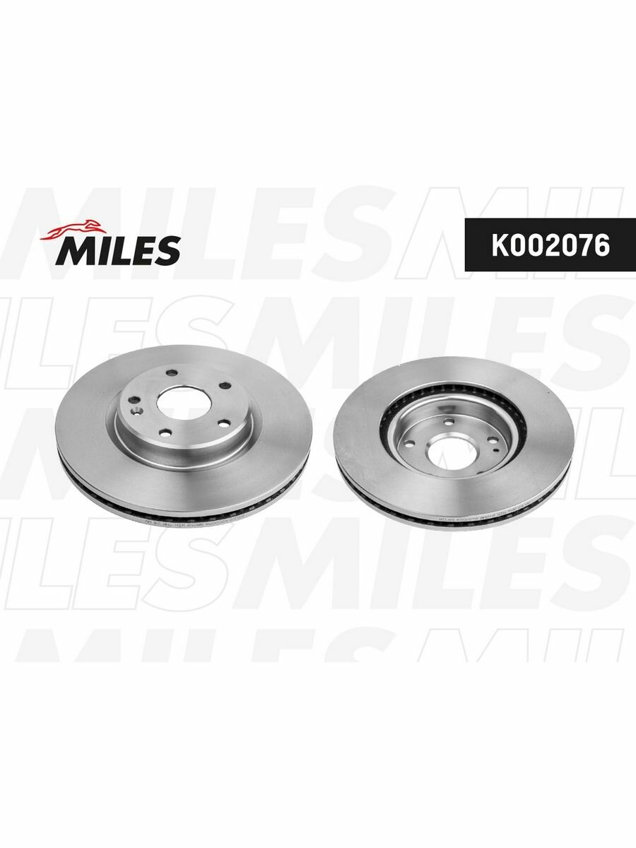 Диск тормозной передний вентилируемый для а/м GEELY Coolray; BELGEE X50 / Джили Кулрей, Белджи Икс 50, MILES K002076