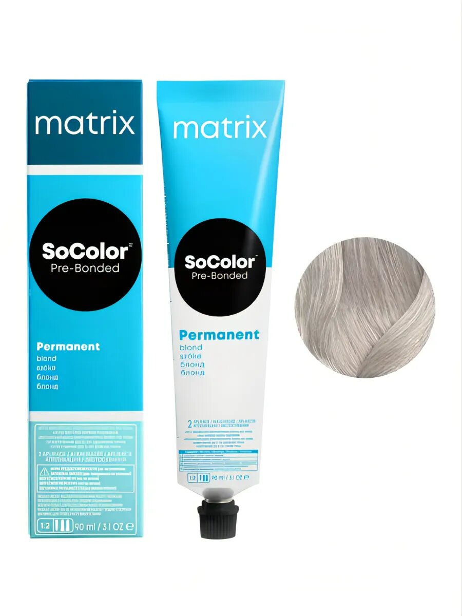 Краска для волос Matrix Coloring Hair SoColor Pre-Bonded, Перманентная краска для волос с бондером, UL-A+ (UL-1)