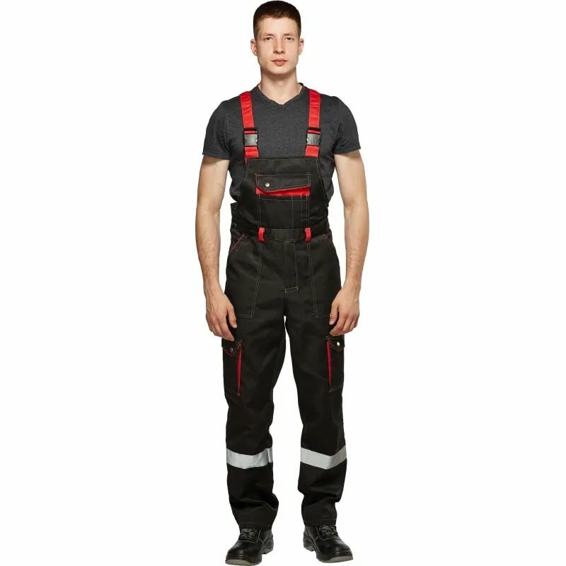 Костюм рабочий летний муж. Антей СОП черн/красн(КПК) 52-54 (104-108)/170-176