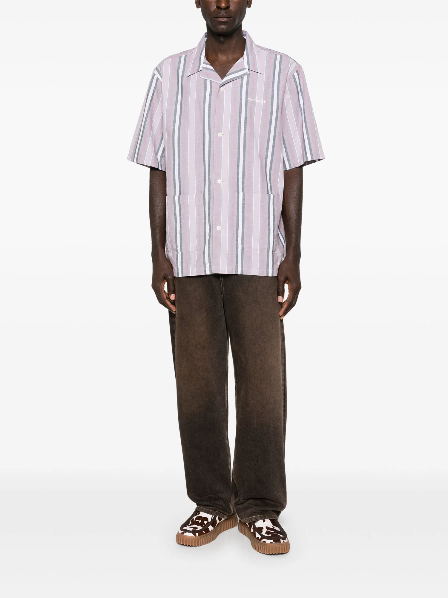 Рубашка Carhartt WIP, размер 50, pink — фото 1