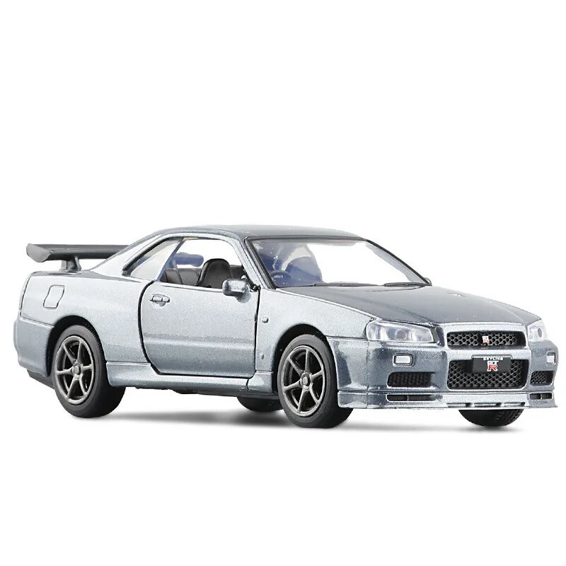WELLY 1:36 GTR R34 Skyline металлический автомобиль