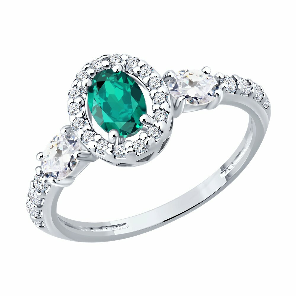 Кольцо SOKOLOV, серебро, 925 проба, родирование