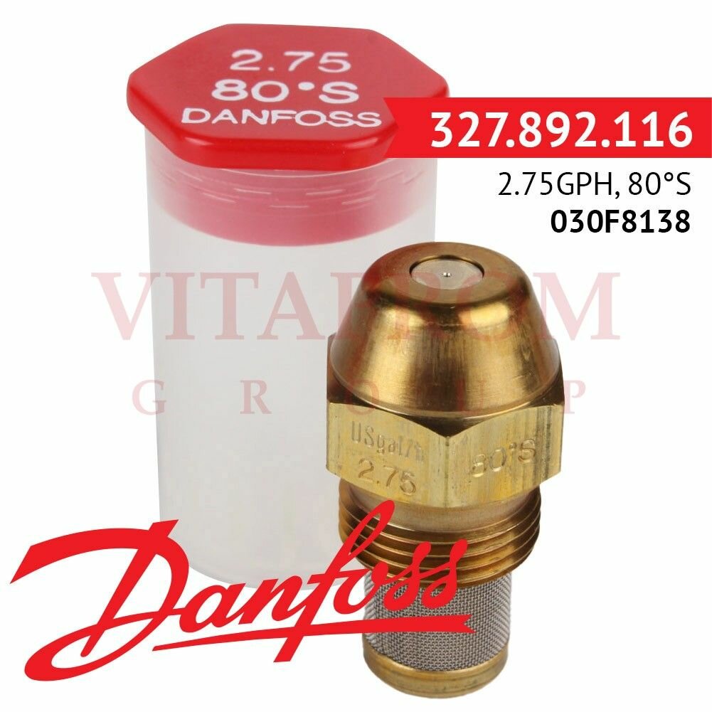 Форсунка Danfoss 2.75GPH, 80S, 030F8138