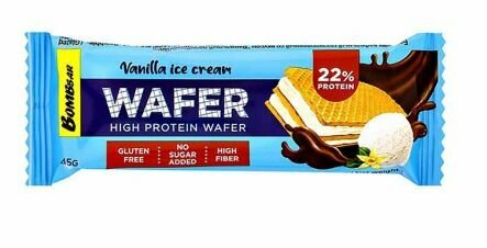 Батончик Bombbar 45 g Батончик вафельный глазированный в ассортименте