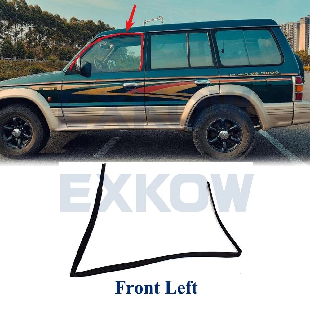 Робонель стекла двери для Mitsubishi Montero Pajero 2 MK2 1990-2004 MB669185 MB669186 Front Left