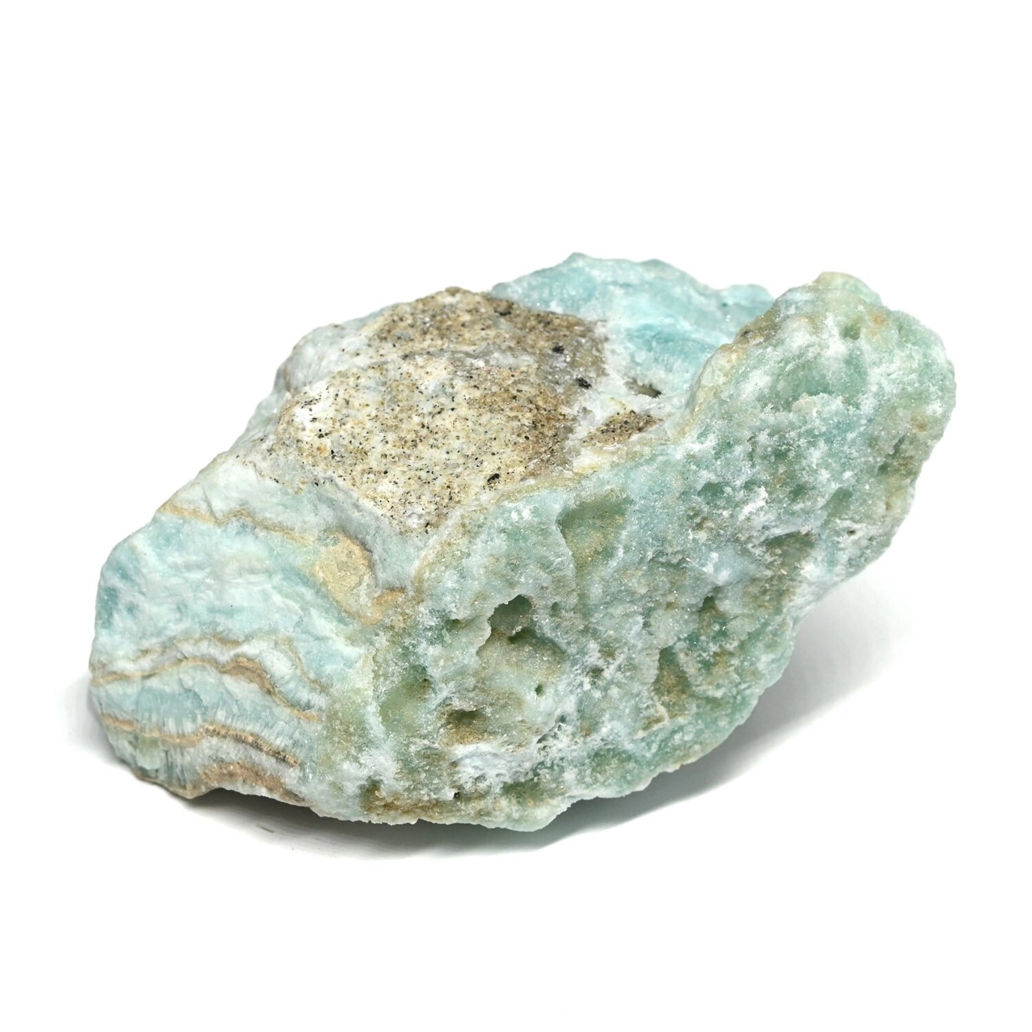 Коллекционный Арагонита голубого 74*45*38мм .