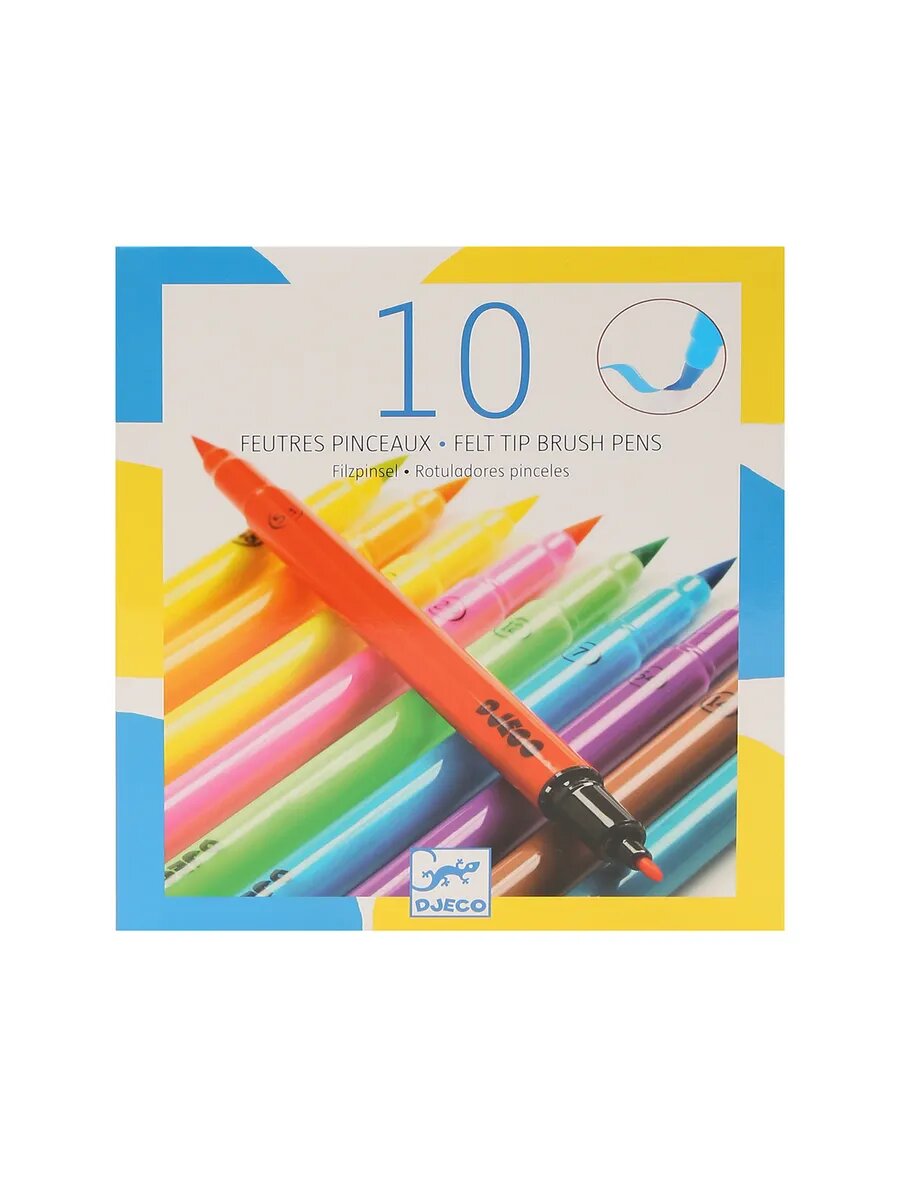 Набор двухсторонних фломастеров, 10 шт.