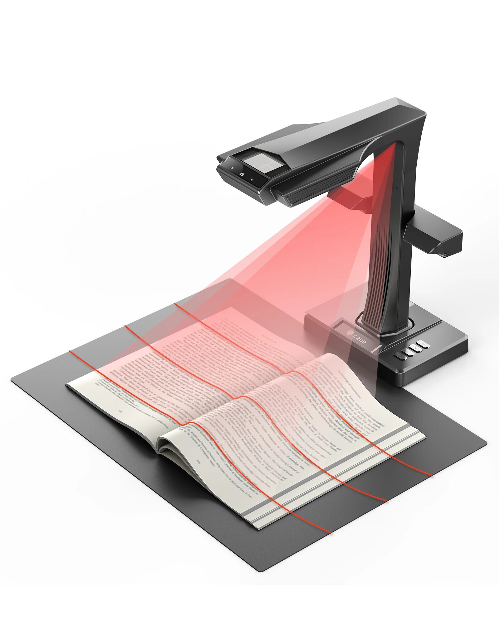 Профессиональный книжный сканер CZUR ET Max, камера для документов 38 МП, лазерное выравнивание кривой, высокоскоростной USB-сканер документов, язык 180+